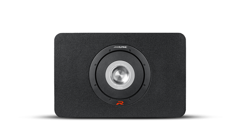 Alpine R-Series 10″ Shallow Profile Enclosure 2 Ohm Subwoofer RS-SB10 ...